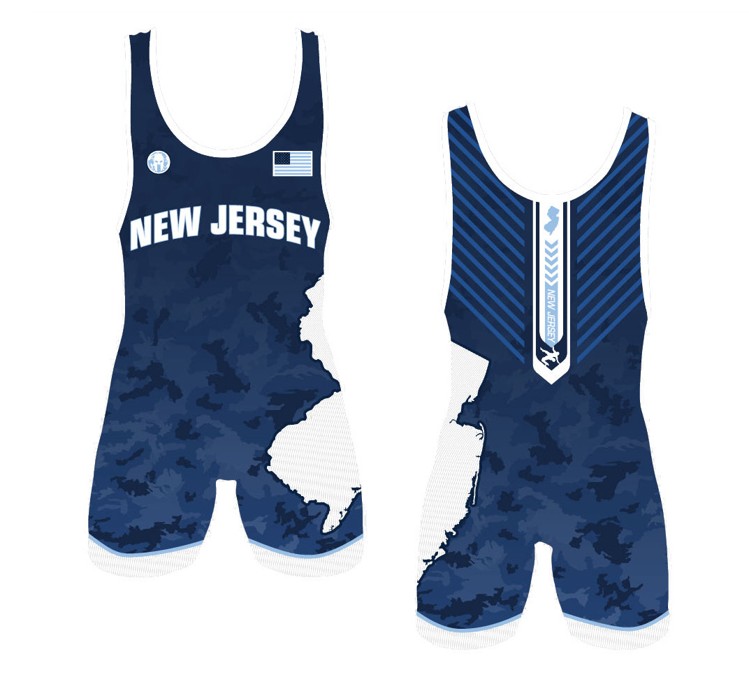 New Jersey Navy/White Singlet - Men's & Youth