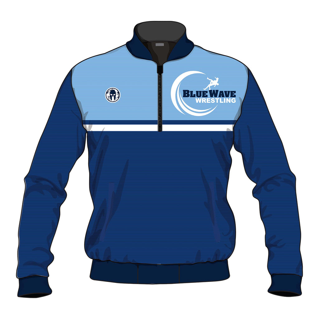 blue wave wrestling team jogger hoodie combo spartan combat $ 110 . 00 ...